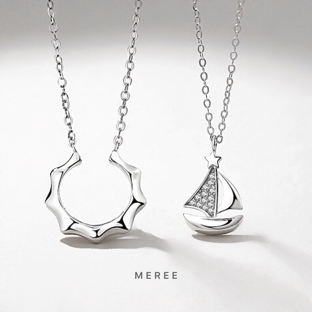 Jual Meree - Haven Set Ship Harbour Couple Necklace Sterling Silver ...