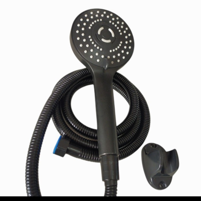 Jual TK Hand shower Mandi / Shower mandi Hitam ukuran 1/2 inch | Shopee ...