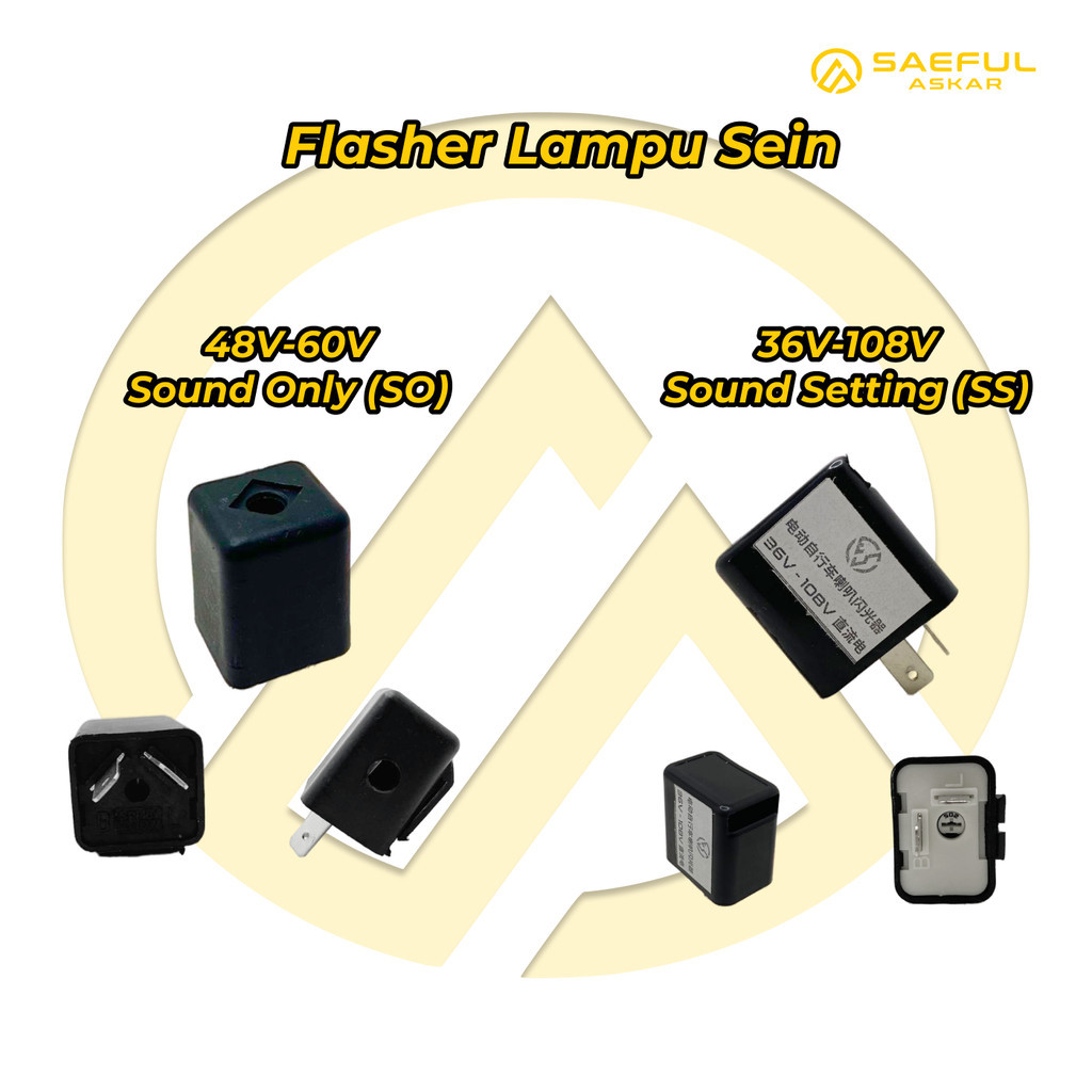 Jual Flasher Lampu Sein Sepeda Listrik Motor Listrik 36V, 48V, 60V, 72V ...