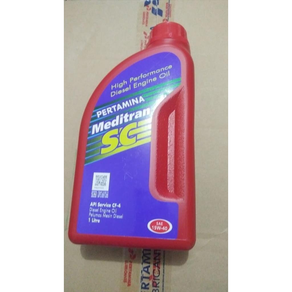 Jual Oli Mesin Mobil Truk Diesel Meditran SC 15W-40 1 Liter Pertamina ...