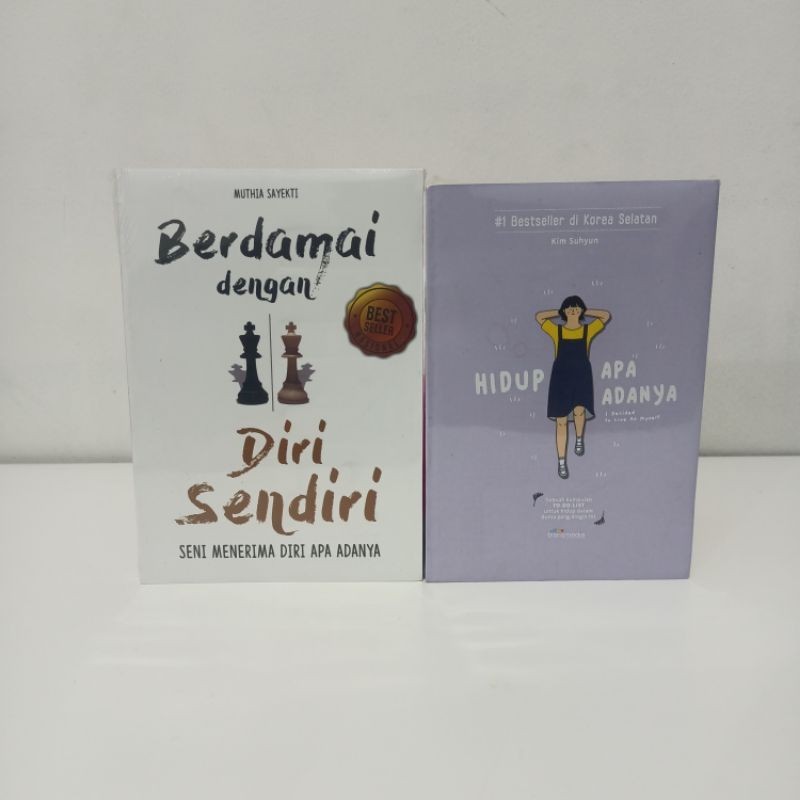 Jual Paket 2 Buku Berdamai Dengan Diri Sendiri - Hidup Apa Adanya | Shopee Indonesia