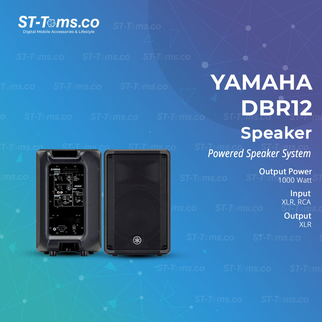 Jual Yamaha DBR12 DBR-12 Active Speaker 12 Inch Output 1000 Watt - 2Pcs ...