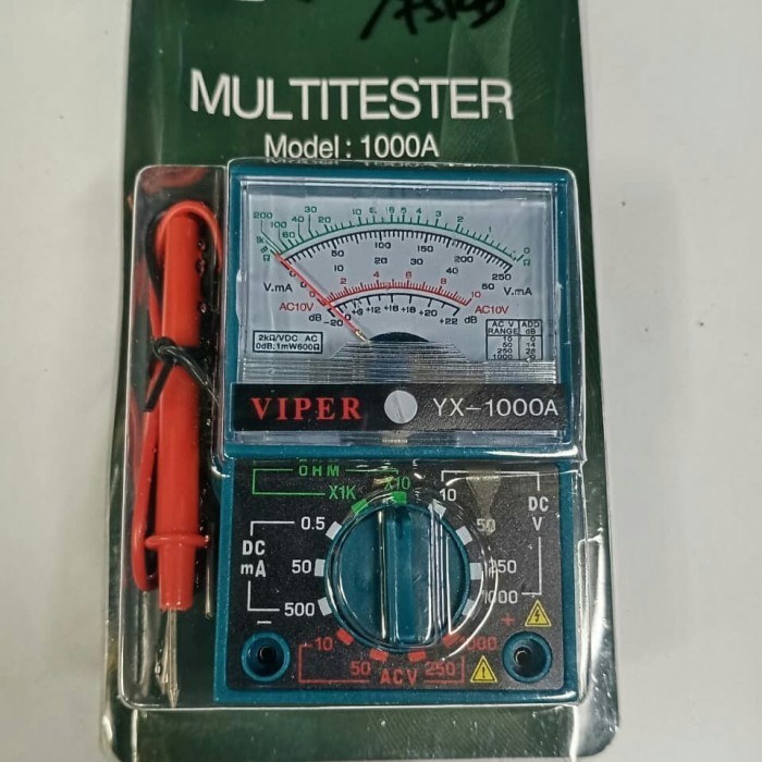 Jual Tang Amper, Avo, Multimeter Analog Kecil Viper 1000A | Shopee ...