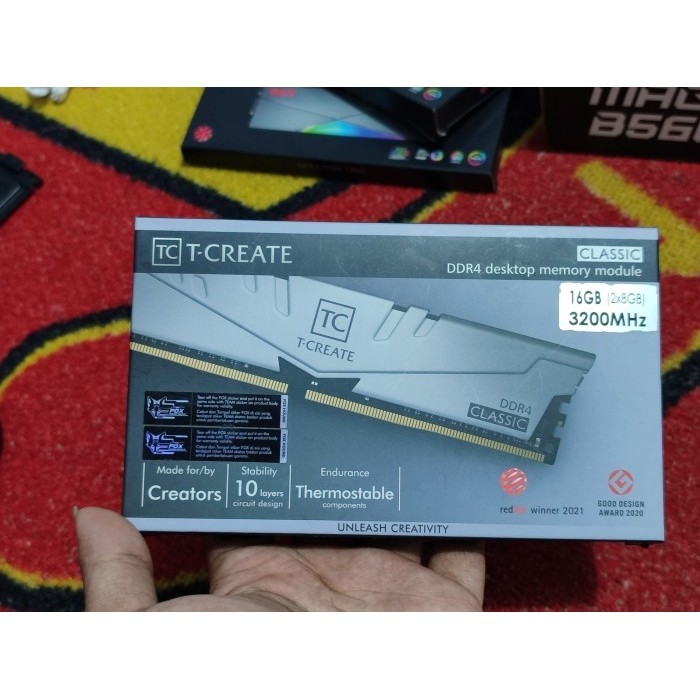 Jual RAM TEAM T-CREATE CLASSIC DDR4 16GB ( 8GB X 2 ) PC25600 - 3200 Mhz ...