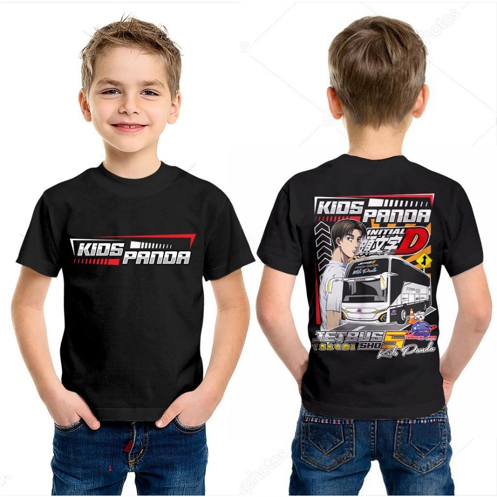 Jual kaos anak bus mania junior anak tanggung usia 1-15 tahun baju bis telolet kids panda jet ...