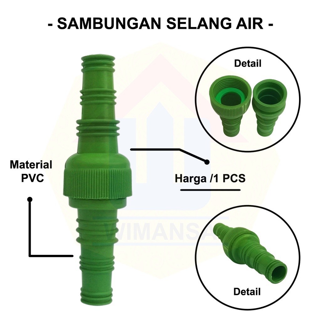 Jual SAMBUNGAN SELANG AIR PVC - SAMBUNGAN LURUS | Shopee Indonesia