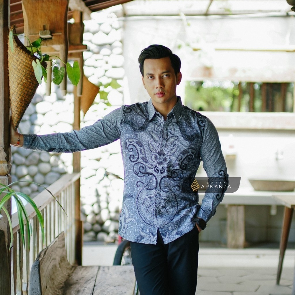 Jual BATIK ARKANZA SOLO Motif Samudra Jagat Baju Batik Pria Lengan ...