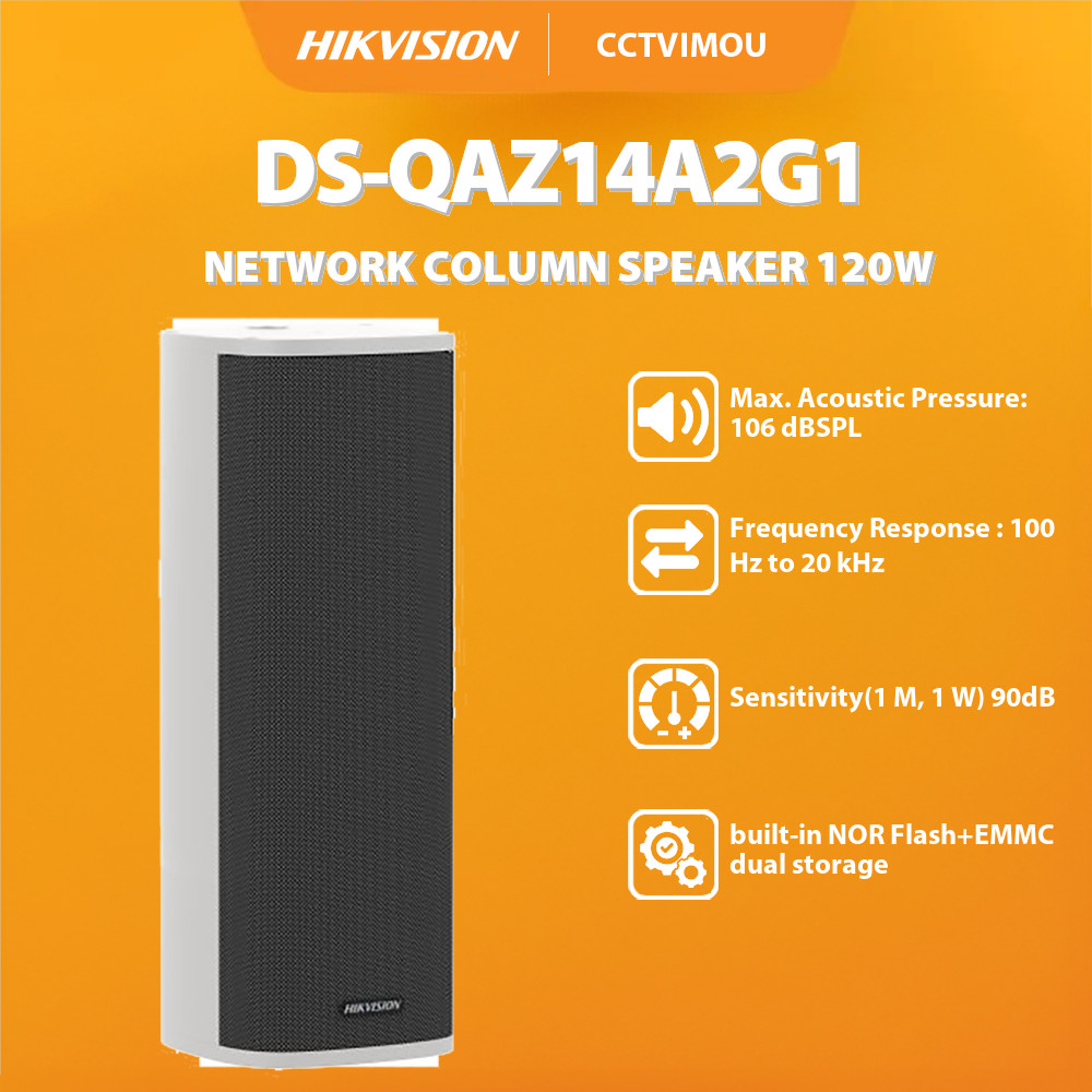 Jual HIKVISION DS-QAZ14A2G1 NETWORK COLUMN SPEAKER 120W 106DBSL 100HZ - 20KHZ INDOOR | Shopee ...