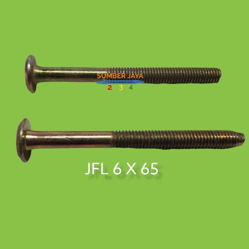 Jual BAUT M6 6 X 65 JFL KUNING TERMURAH | Shopee Indonesia