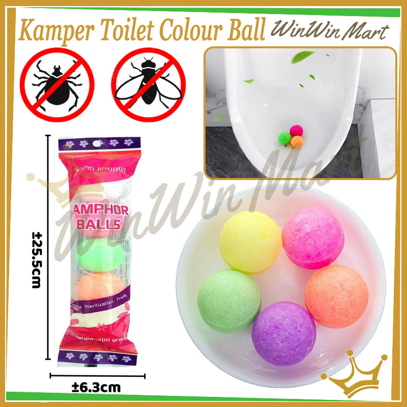Jual Kamper Toilet Colour Ball/Kamper Kapur Barus Bola/Penghilang Bau ...