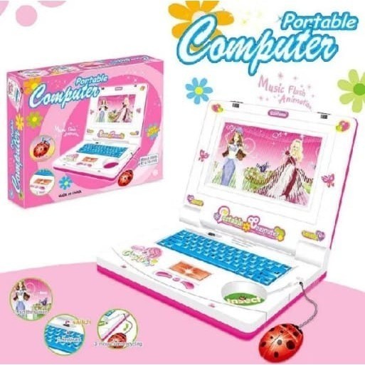 Jual Laptop Anak Mainan Edukasi Notebook Anak-anak/Versi Bahasa Lnggris ...