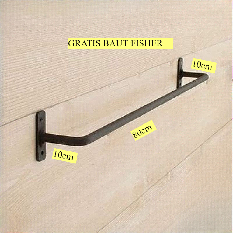 Jual Gantungan Baju Besi Tempel Dinding | Shopee Indonesia