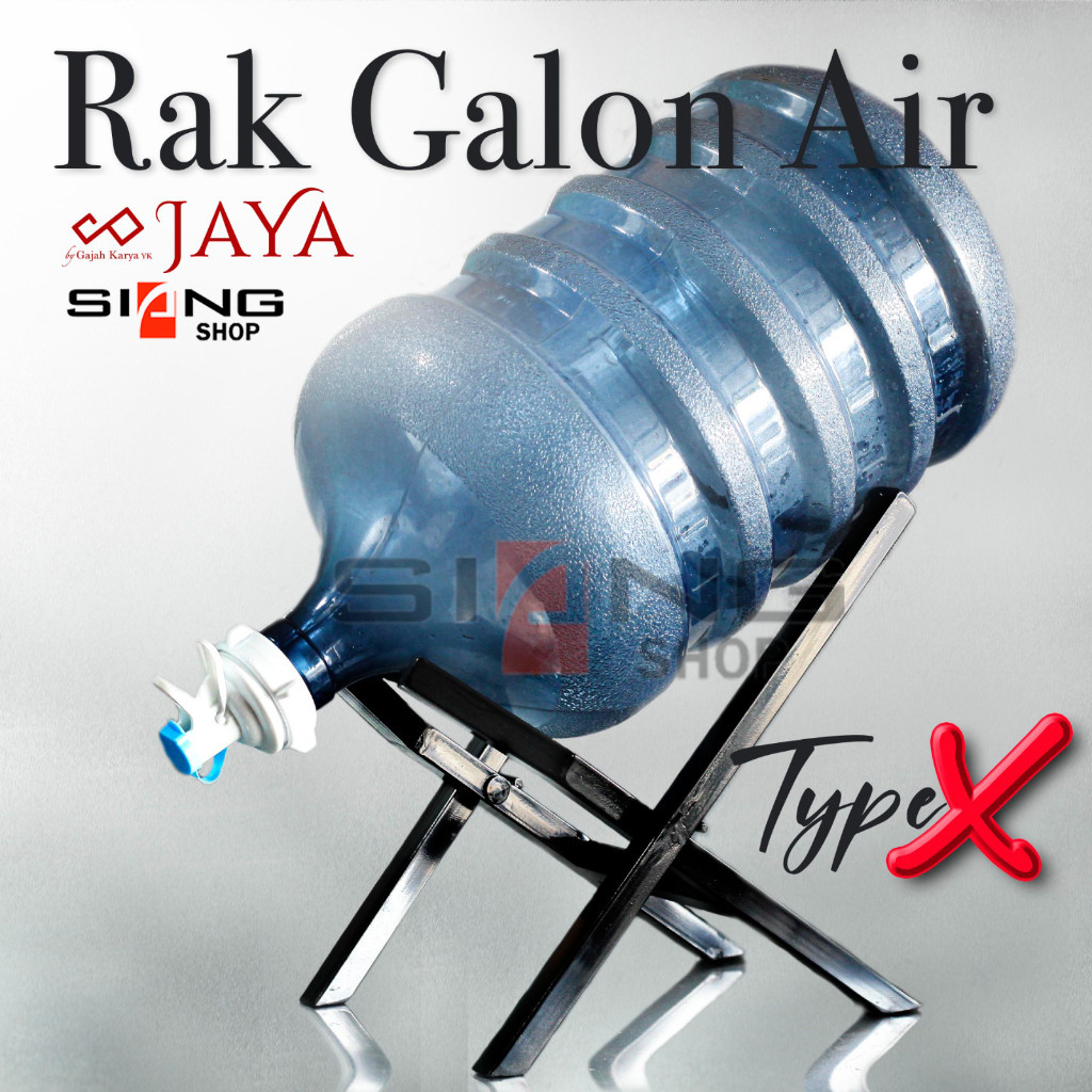 Jual Rak Galon Type X Kran Air Minum Rack Aqua Set Penyangga Kaki Galon ...