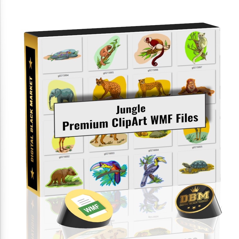 Jual 100 Jungle Premium ClipArt WMF Files | Shopee Indonesia