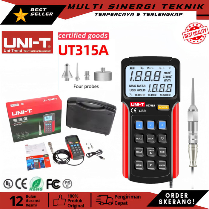 Jual Vibration Tester UT315A UNI-T Meter Vibrometer UNIT UNIT UT-315A ...