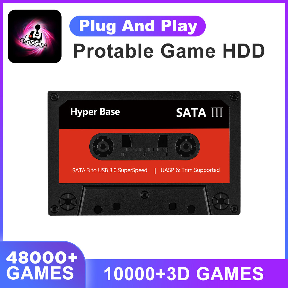 Jual Batocera 35.linux 500G External HDD Game Hard Drive Disk Game Consoles 48000+Games For PSP ...