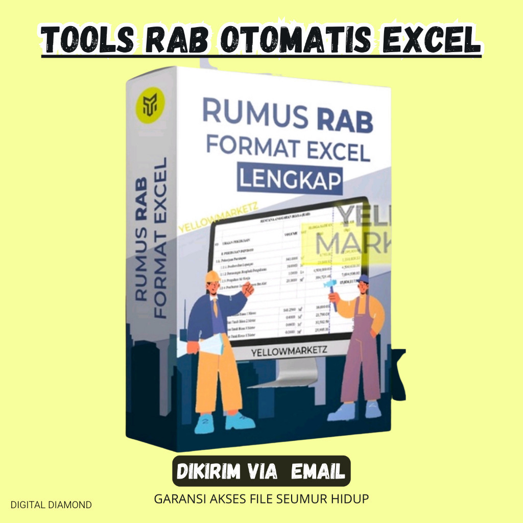 Jual (14) TOOLS RAB OTOMATIS EXCEL - Aplikasi Perhitungan Biaya Pelaksanaan Rumah Tinggal Rumus ...