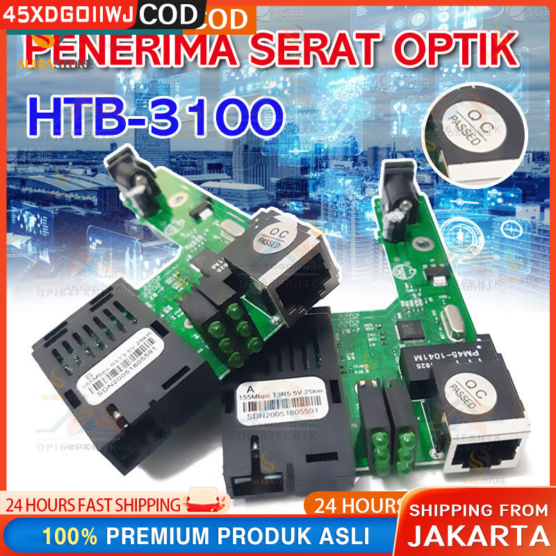 Jual PCB Board NetLINK HTB-3100 A/B Fiber Optic Optical Media Converter ...