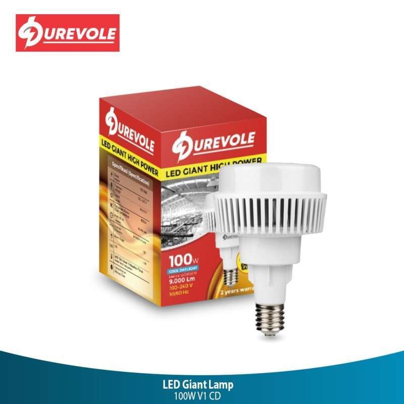 Jual Lampu LED Durevole 100W Putih V1 | Shopee Indonesia