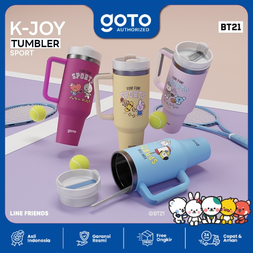 Jual Goto K-Joy Sport X BT21 Tumbler Tahan Dingin Panas Botol Minum 1 ...