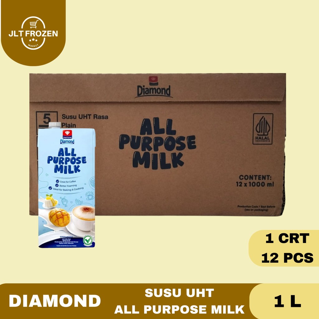 Jual Diamond Uht Milk All Purpose / Rasa Full Cream Barista Blend 1 ...