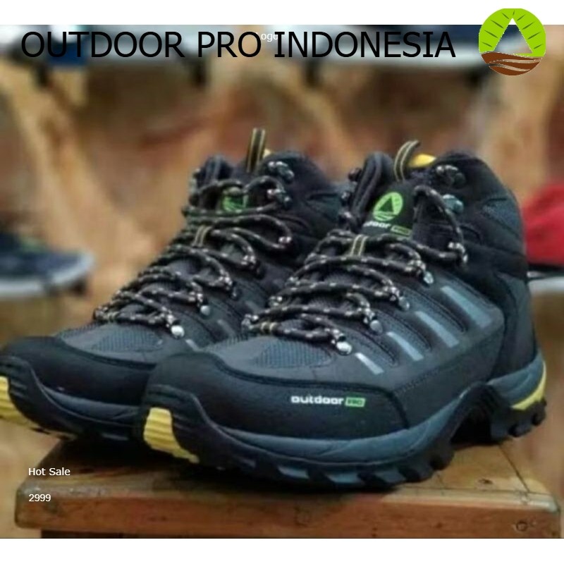 Jual SEPATU GUNUNG OUTDOOR PRO LYNK GREY | Shopee Indonesia