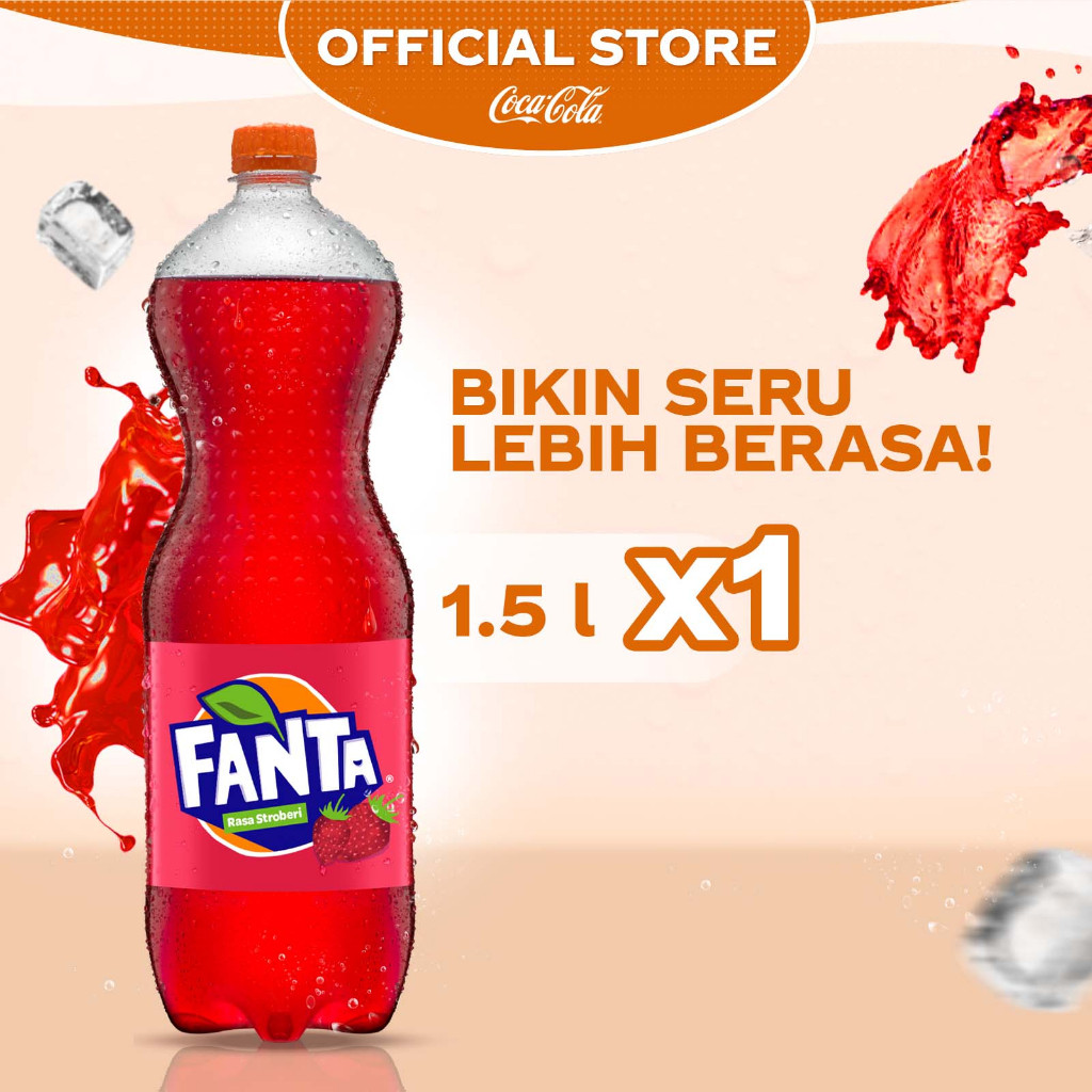 Jual Fanta Rasa Stawberry Minuman Soda - Botol 1.5L | Shopee Indonesia