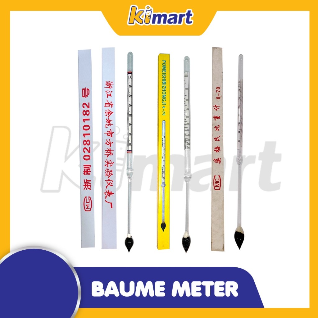 Jual Baume Meter Baume Hydrometer Baume Meter Alat ukur kekentalan Baume Meter pengukur larutan ...