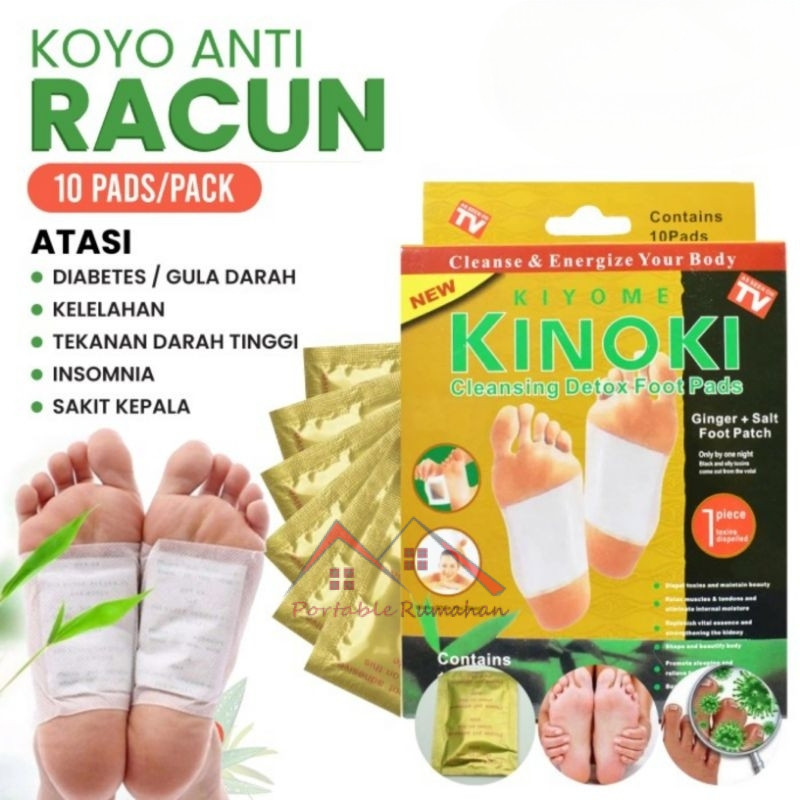 Jual PR - Koyo Kinoki Gold Detok Racun Kaki Herbal Original 1 Box / 10 Pcs / 5 Pasang Koyok ...