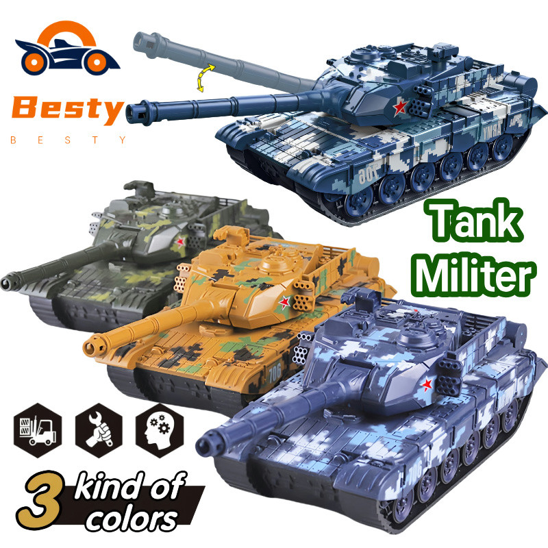 Jual Besty Mainan Model Tank Militer Tank Inersia Mobil Mainan ...