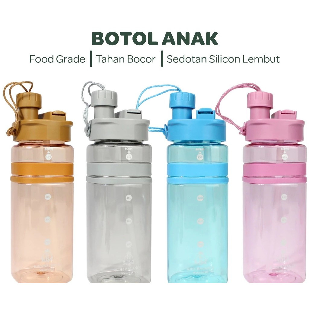 Jual Botol air minum | Botol minum Dengan Sedotan Termos Air Panas Mini Botol Susu 600ml BPA ...