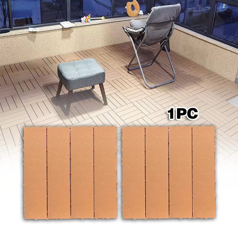 Jual Decking Tile PVC Lantai Motif Lurus Decking Kayu Outdoor Indoor ...