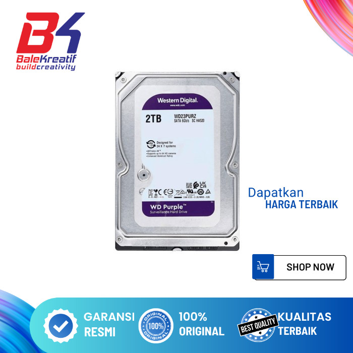 Jual Harddisk CCTV WD Purple 2TB | Shopee Indonesia