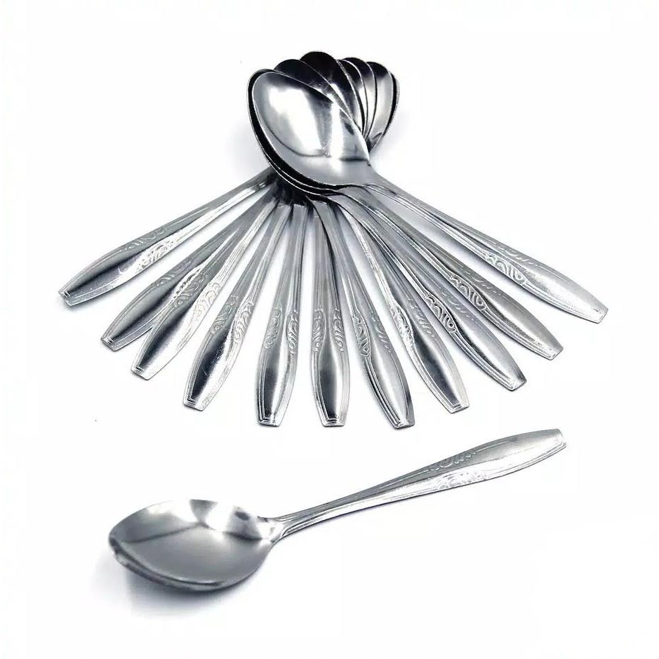 Jual Paket 5 Lusin Murah Sendok Makan Stainless Tebal Anti Karat ...