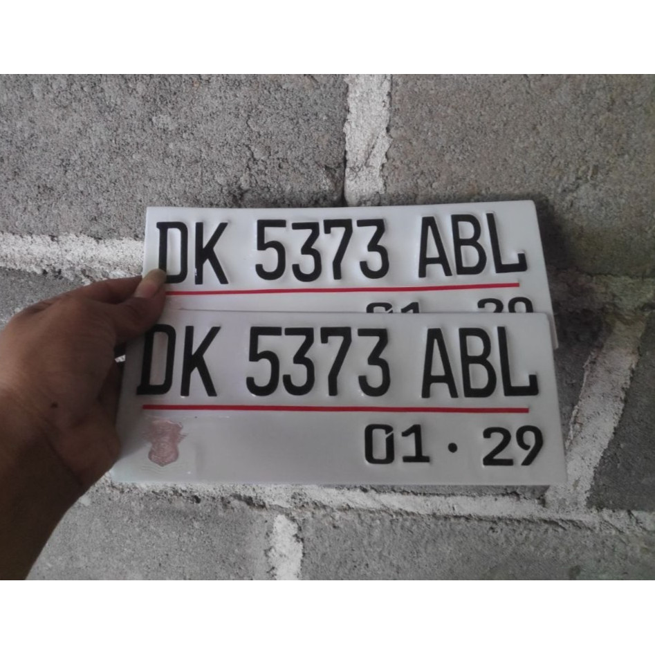 Jual plat nomor motor baut tanam custom plat nomor motor font terbaru ...