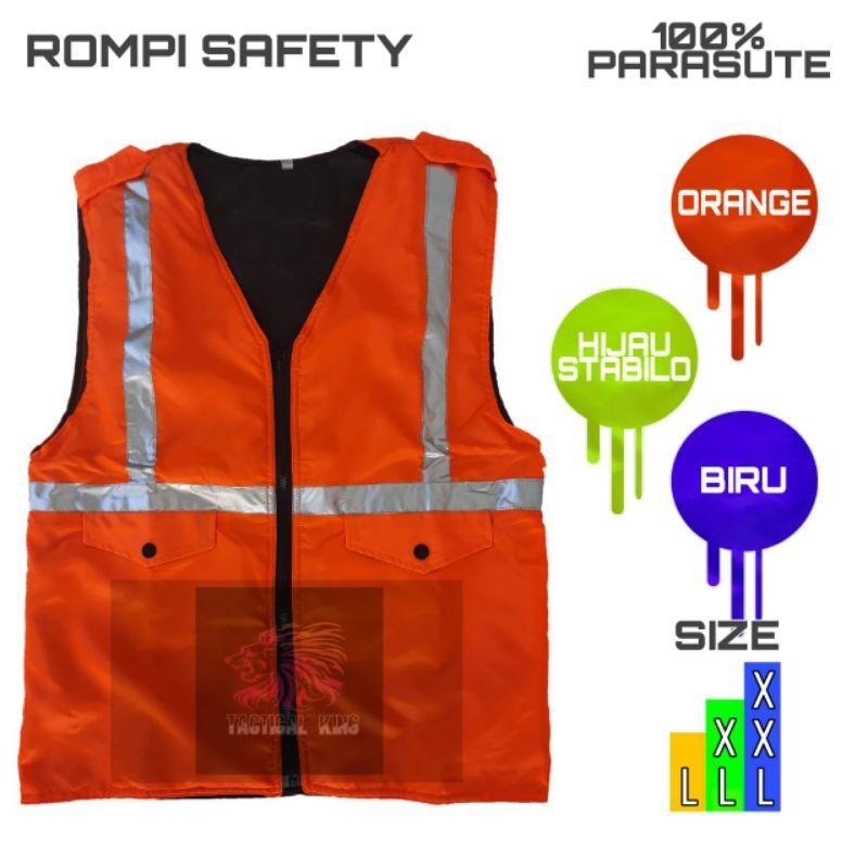 Jual Rompi proyek/rompi parkir/rompi safety/rompi kerja/rompi tukang ...