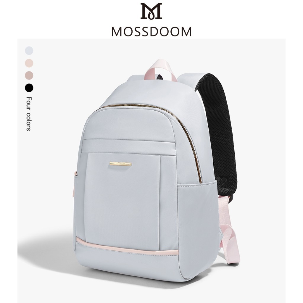 Jual MOSSDOOM Tas Ransel Wanita Tahan Air Tas Sekolah Pragmatis Laptop ...