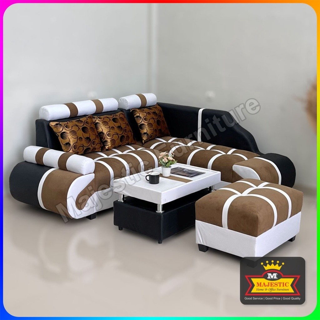 Jual Sofa Set Sudut L Inggris Putih - King Sofa - Jogja | Shopee Indonesia
