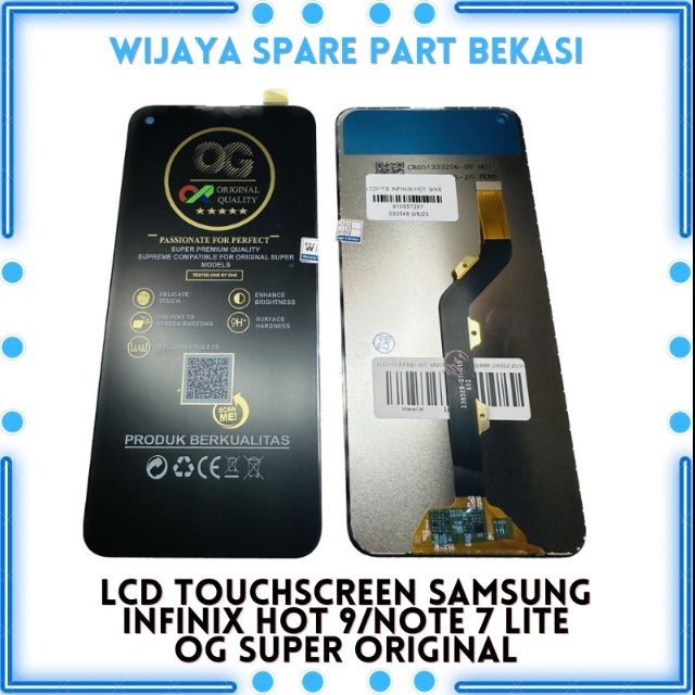 Jual LCD TOUCHSCREEN INFINIX HOT 9/NOTE 7 LITE OG SUPER (X655/C/D/X656 ...