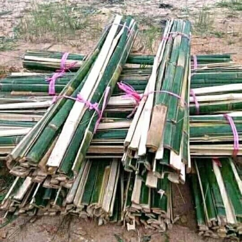 Jual bambu ajir 1,5 meter dijual per ikat ( 6 batang) bambu turus bambu ...