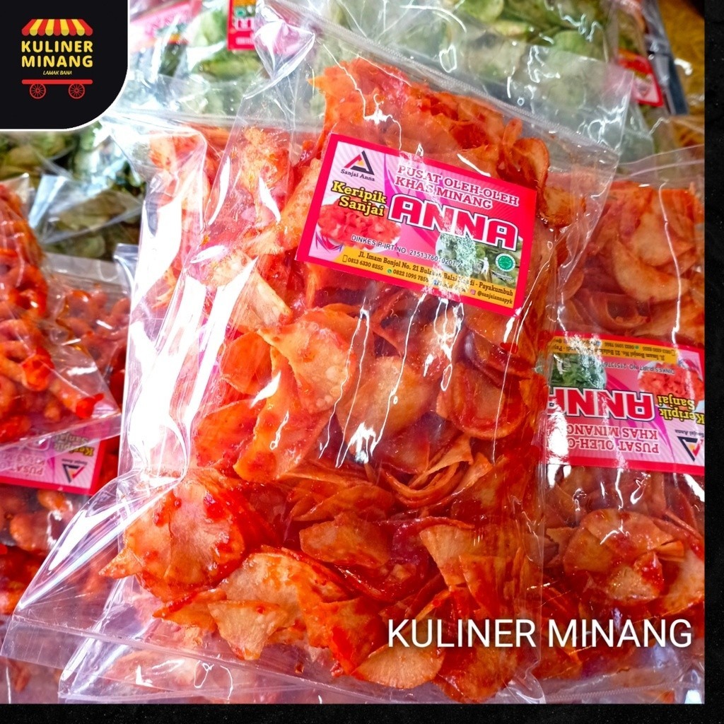 Jual Kuliner Minang Sanjai balado pedas manis anna Minang Oleh Oleh ...