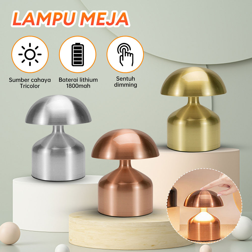 Jual 1800mAh Lampu Meja Portable LED / Lampu Sensor Sentuh / Lampu LED ...