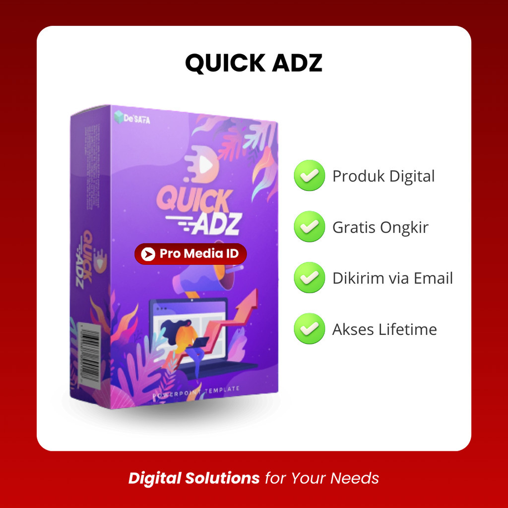 Jual Quick Adz 440++ Template Video dan Animasi untuk Sosmed Kit Alat Pembuat Promosi Format ...