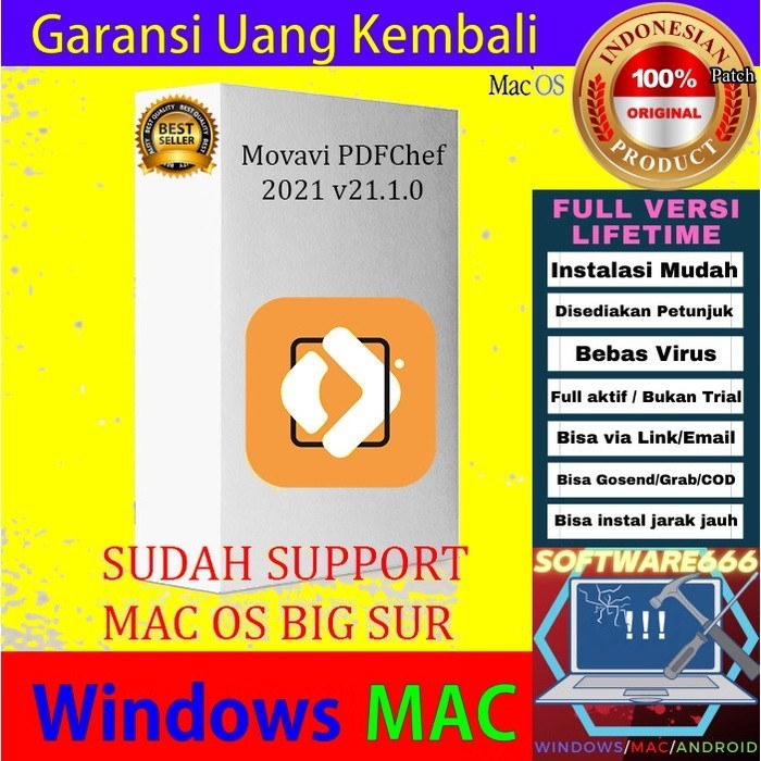 Jual Software Membuka dan Edit PDF: Movavi PDFChef 2021 v21 [Mac] - SOFTWARE - APLIKASI - PC ...