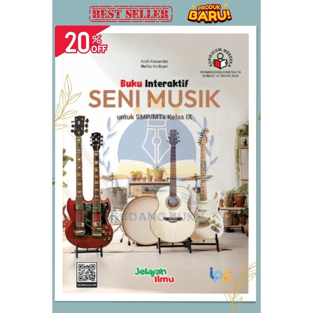 Jual Buku Paket Interaktif Seni Musik Kelas 9/IX SMP/MTS Kurikulum Merdeka Intan pariwara Tahun ...