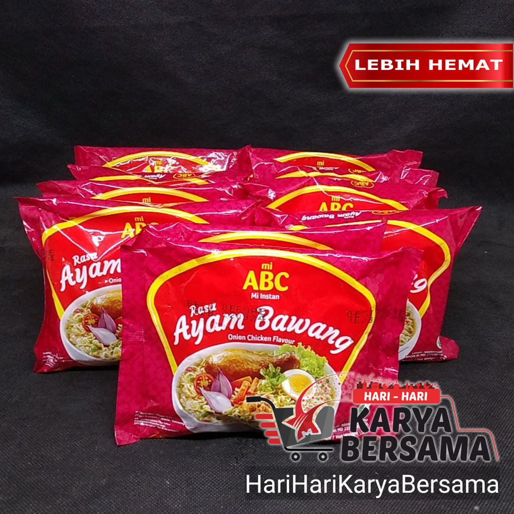 Jual MIE INSTANT ABC AYAM BAWANG PACK 10'S X 65GR | Shopee Indonesia