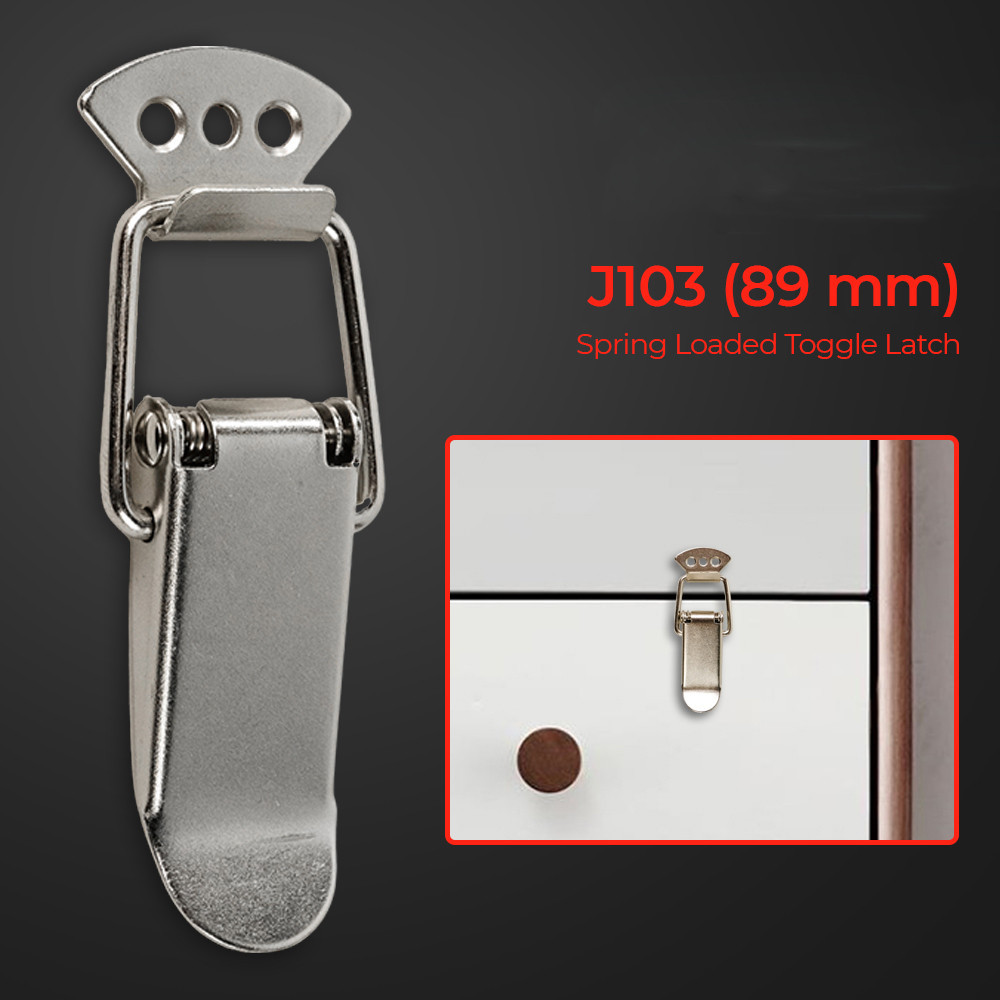 Jual HALOJAJU Kaitan Peti Grendel Spring Loaded Toggle Latch Catch Hasp ...