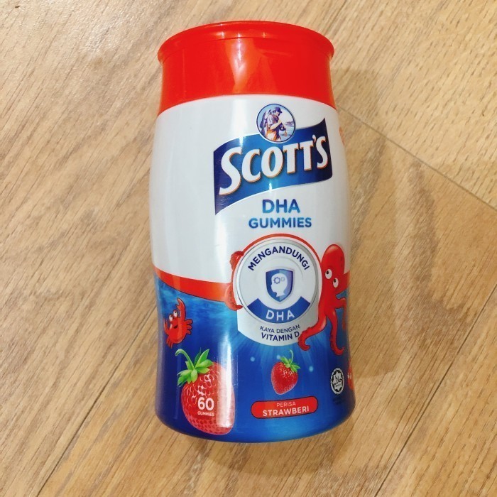 Jual SCOTT'S DHA Chewable Gummies Strawberry Flavour 60s | Shopee Indonesia