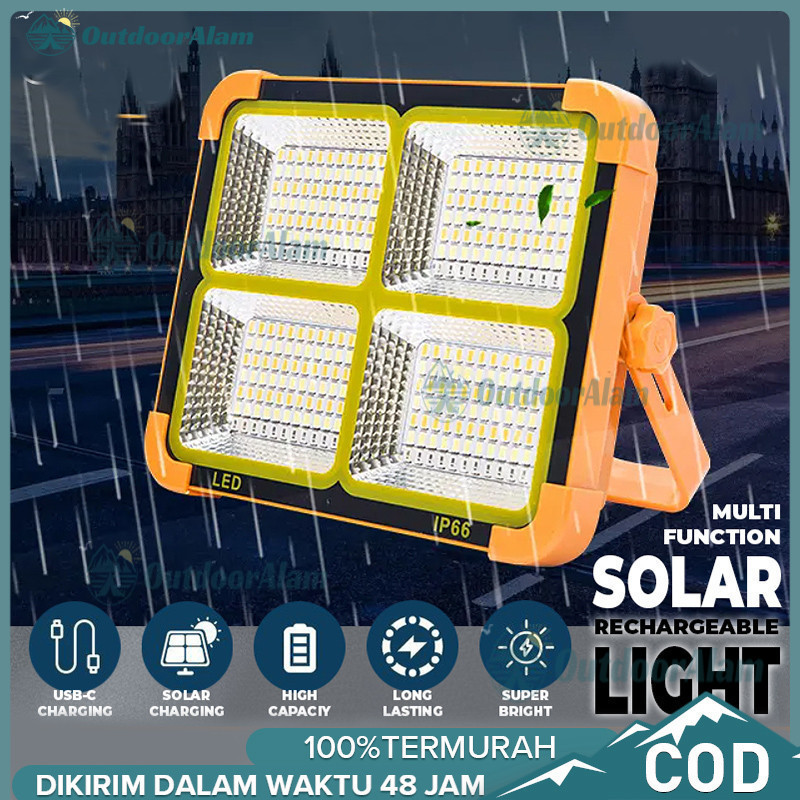 Jual 300W Lampu LED Solar Emergency/Power Sel Surya/ LAMPU PANEL SURYA ...