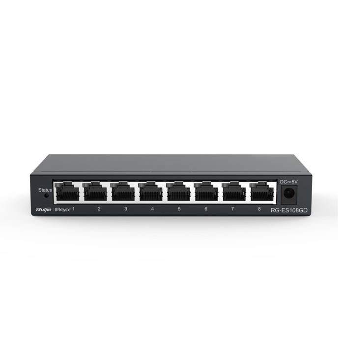 Jual Desktop Switch Unmanaged RUIJIE RG-ES108GD 8-Port 10/100/1000Mbps ...